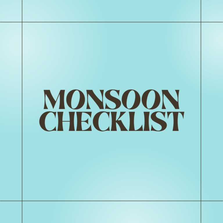 Monsoon checklist - Organise With Ease